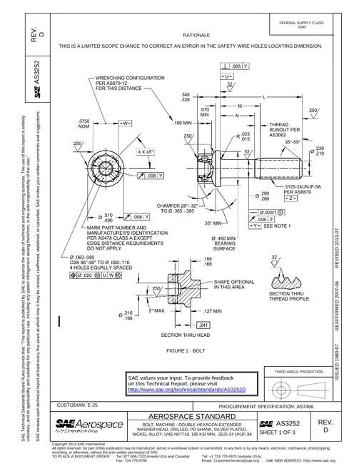 SAE AS3252D PDF - SAE Standards Download