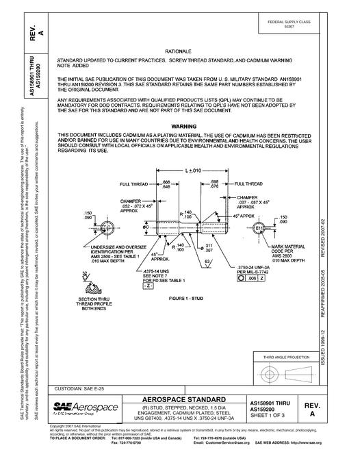 SAE AS158901A PDF - SAE Standards Download