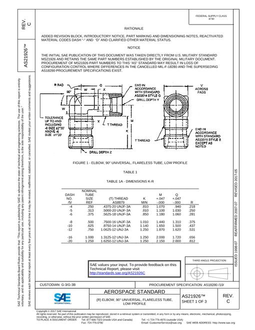 SAE AS21926C PDF - SAE Standards Download