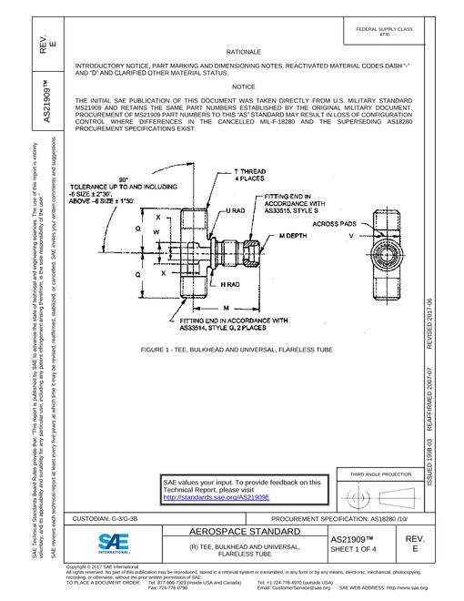 SAE AS21909E PDF - SAE Standards Download