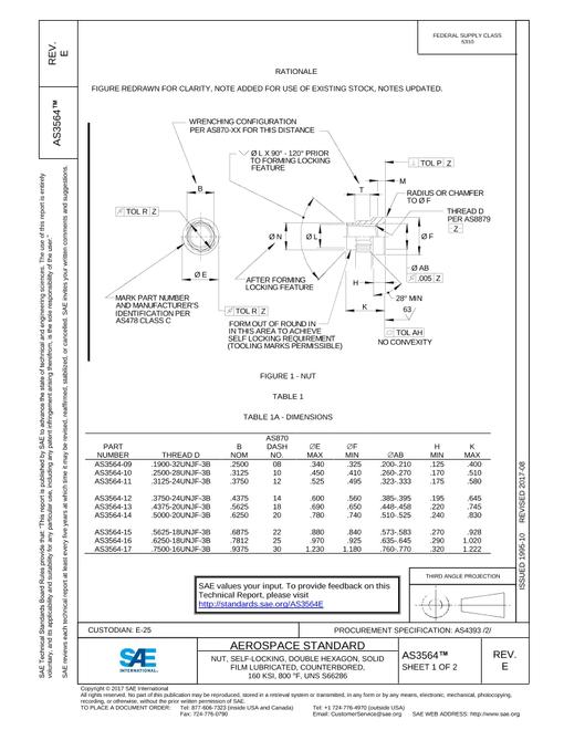 SAE AS3564E PDF - SAE Standards Download
