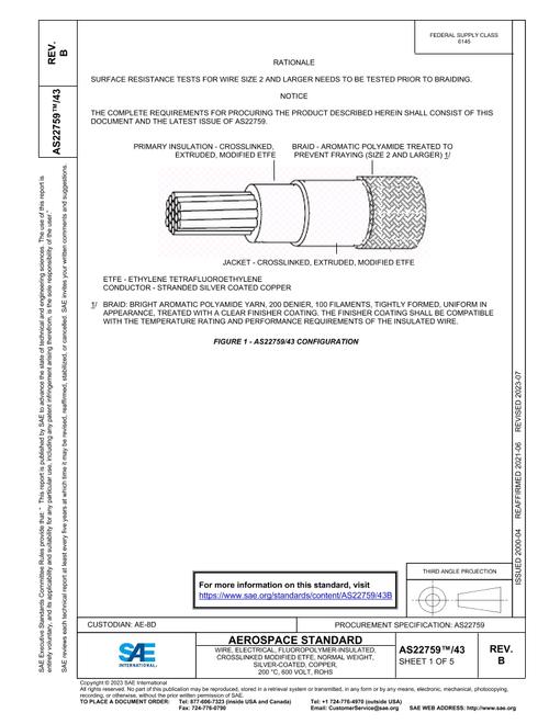 SAE AS22759/43B PDF - SAE Standards Download